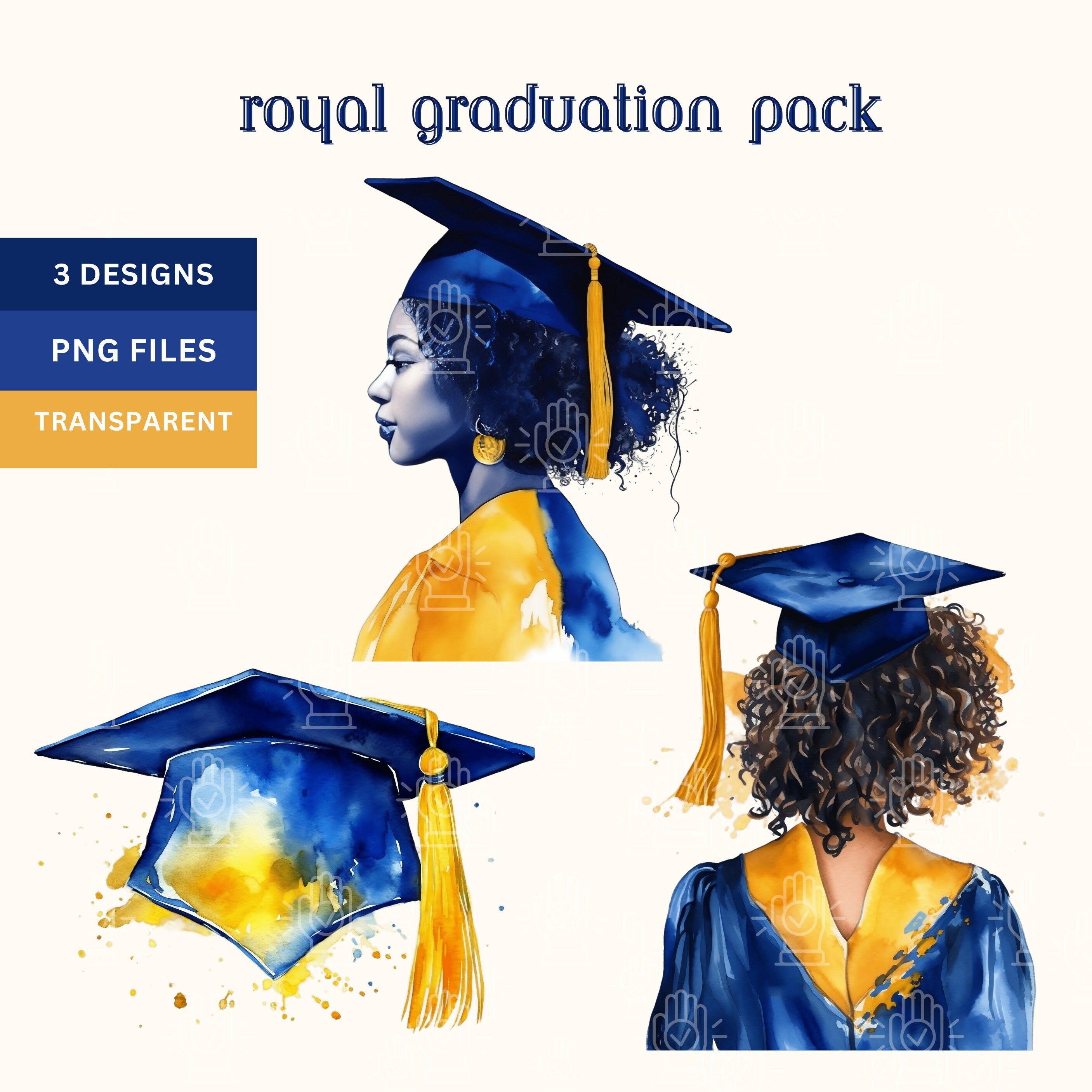 SGRho Graduation PNG, Sigma Gamma Rho Colors, Royal Blue and Gold Clip ...